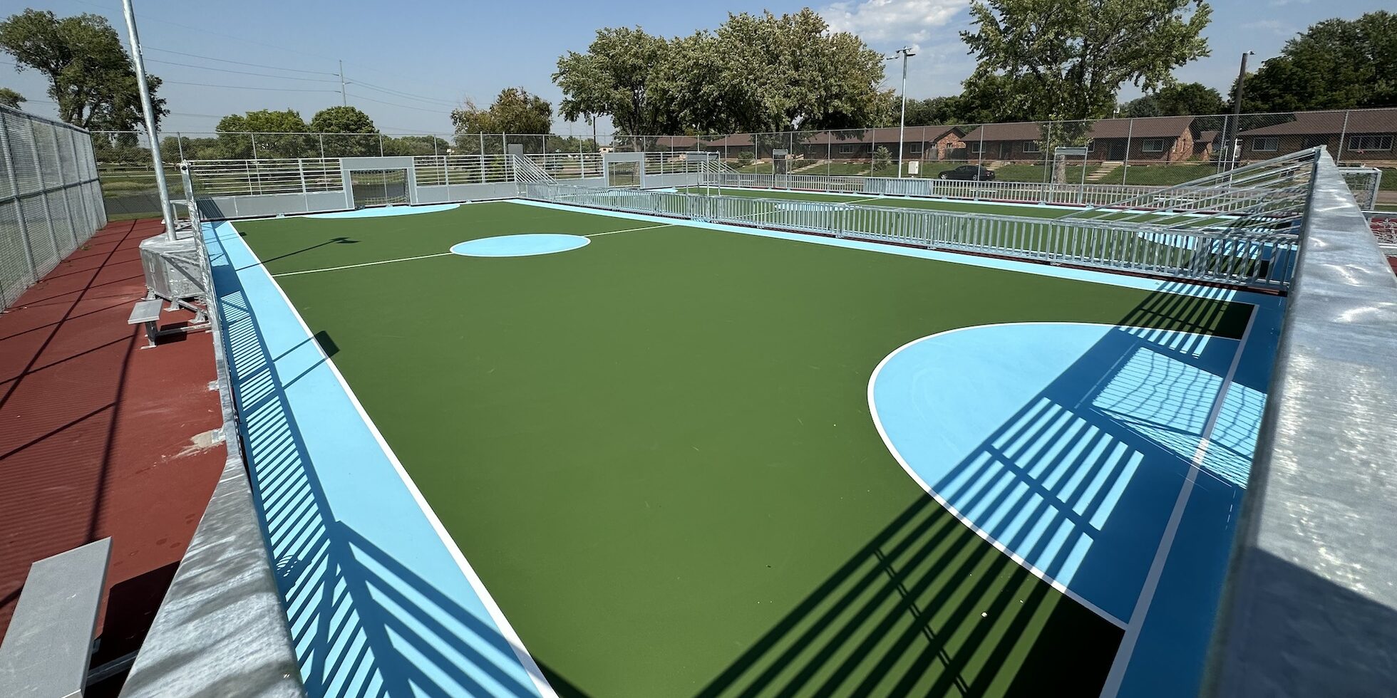 First mini-pitch soccer field ready for play at city park - Pigeon605