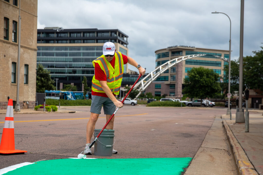Downtown bump-outs bring touch of color, traffic-calming focus - Pigeon605