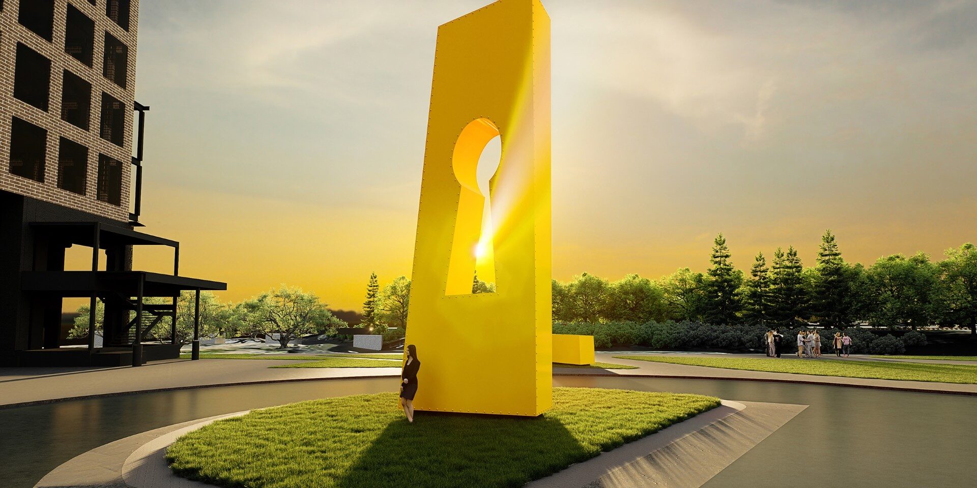 Installation begins for iconic downtown sculpture - Pigeon605