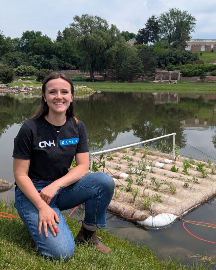 Floating islands take shape at Covell Lake with new sustainability ...